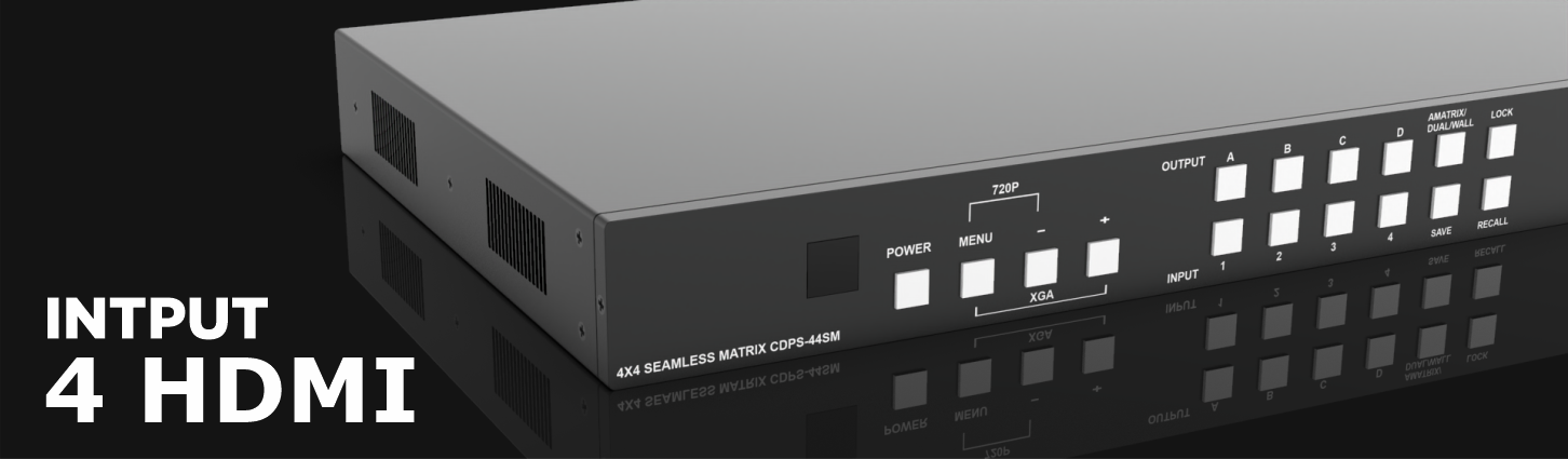 21AX02 4 IN 4 OUT VIDEO WALL MATRIX PROCESSOR - N-Tech